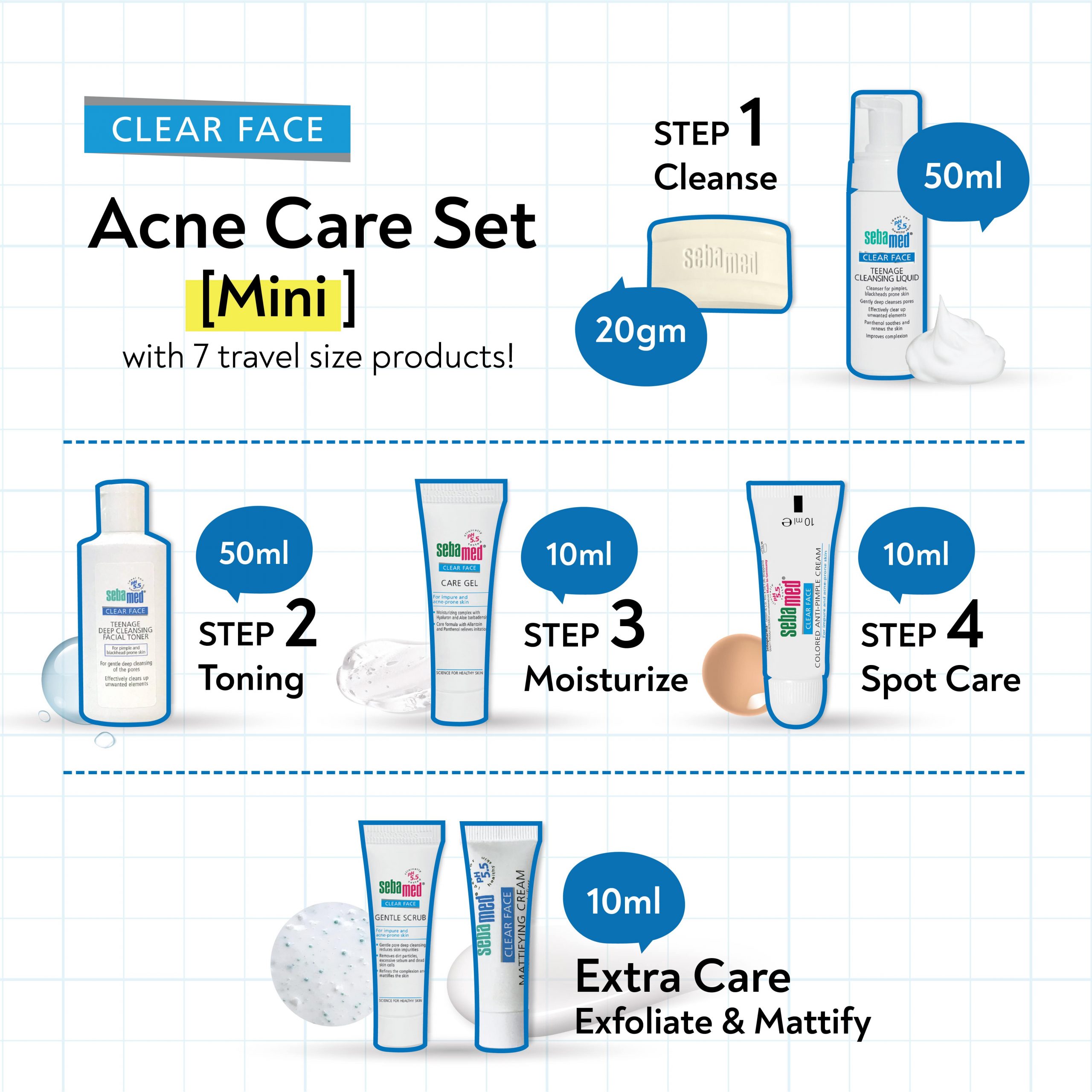 Sebamed Clear Face Acne Care Set [Mini Set] - Sebamed Malaysia